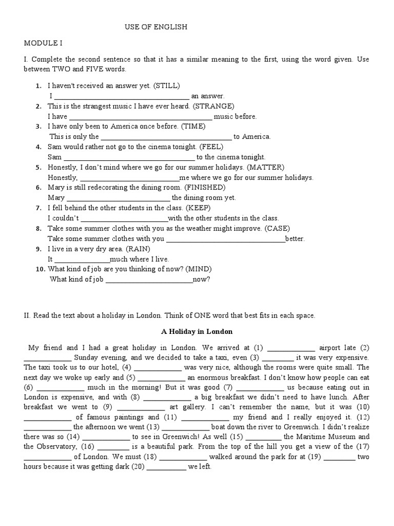 Use of English | PDF