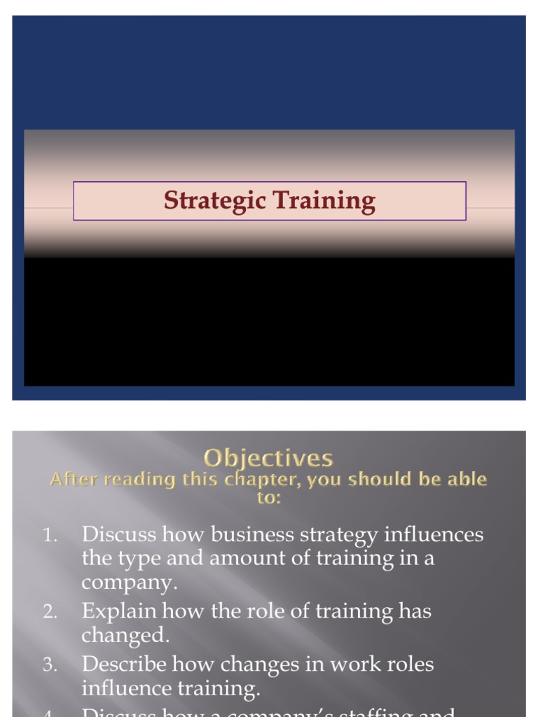 Strategic Training - PPT 2 | PDF | Strategic Management | Employment