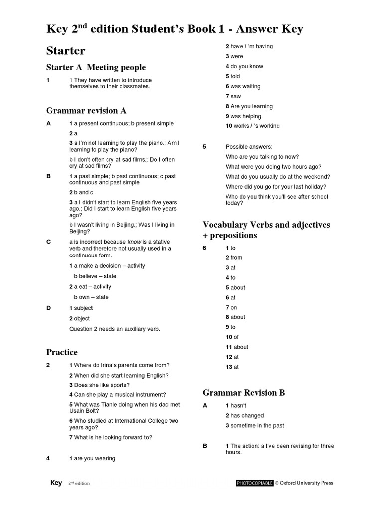 Key2e SB1 Answerkey | PDF | Artificial Intelligence | Intelligence (AI ...