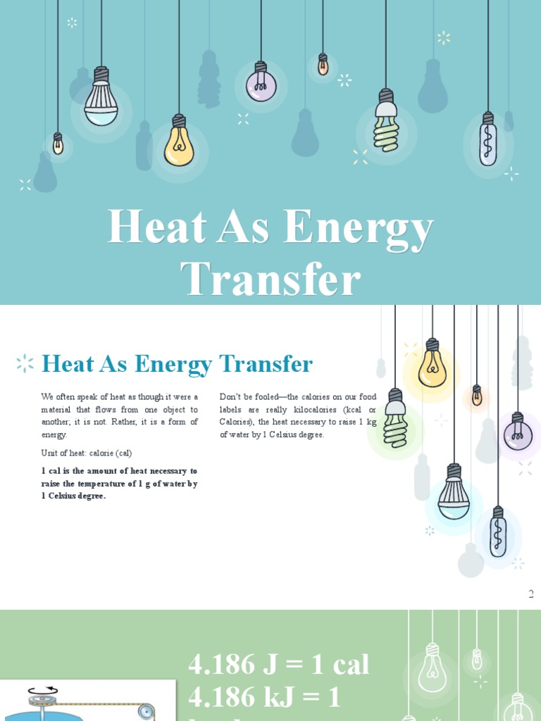 Heat As Energy Transfer | PDF