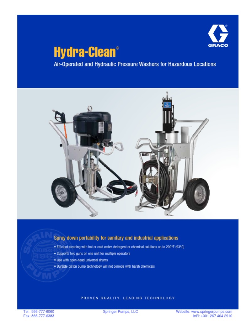 Graco Hydra-Clean Air-Operated Pressure Washers 338026EN-F-sp | PDF