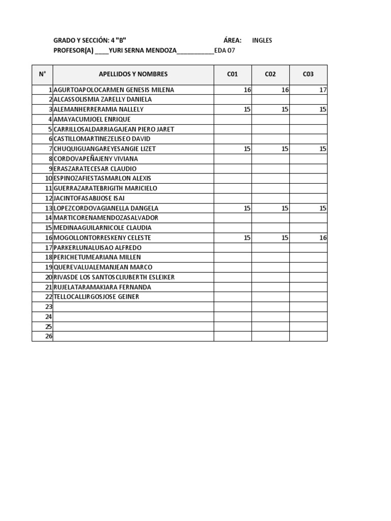 4B Eda 07 Ingles | PDF