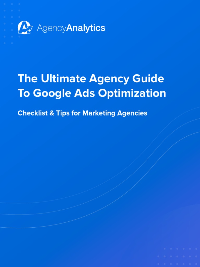 Google Ads Ppc Optimization Checklist Download Pdf Search Engine