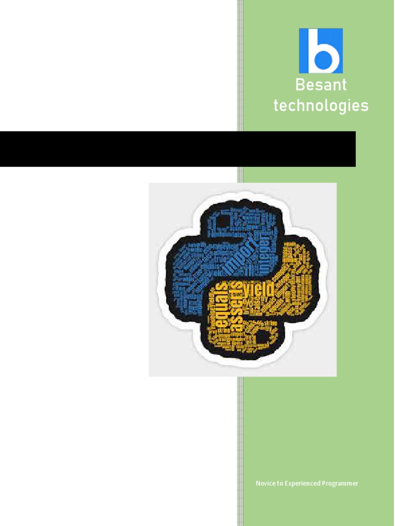 Python Scripting Syllabus By Murali P N Besant Technologies Pdf Python Programming 6308