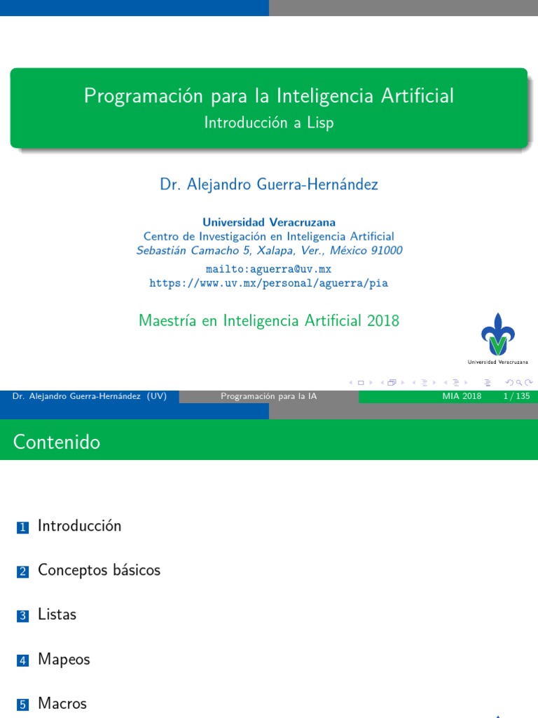 Pia Slides 06 | PDF | Lenguaje de programación | Inteligencia artificial