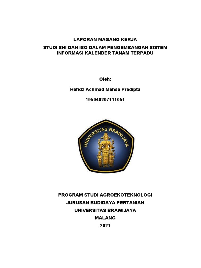 Sistem Informasi Kalender Tanam Terpadu | PDF