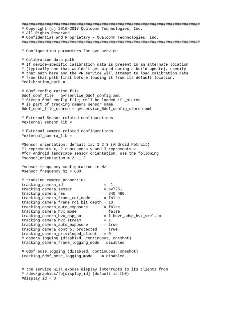 Qvrservice Config | PDF | Android (Operating System) | Software
