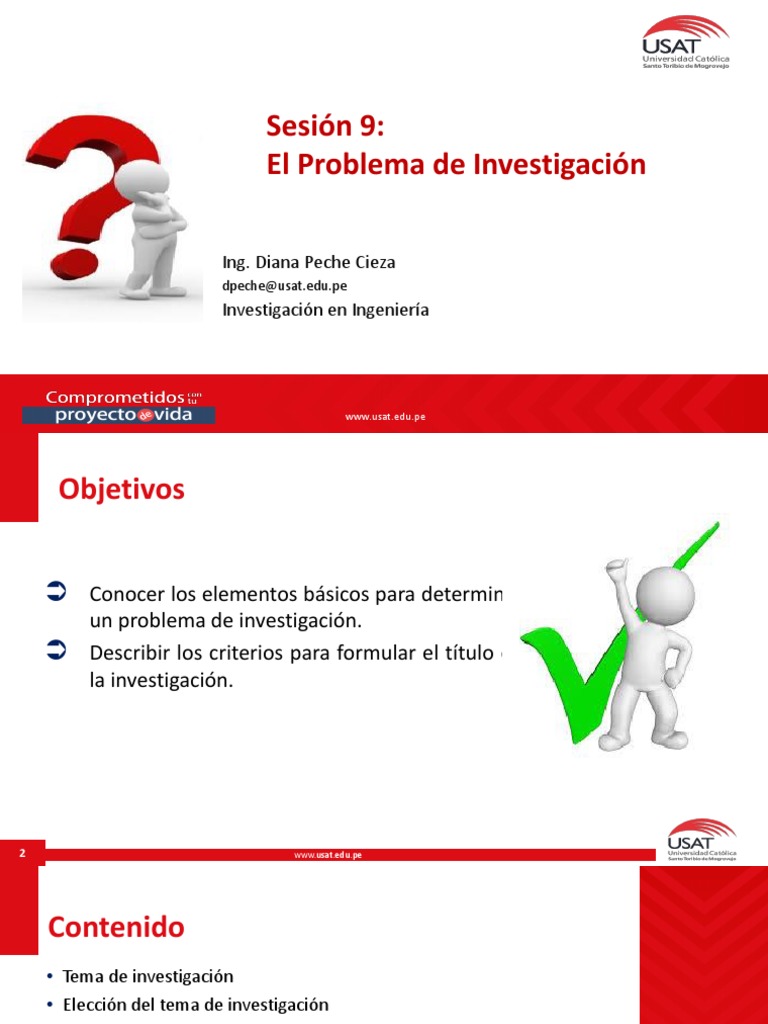 S9 El Problema de Investigación | PDF | Conocimiento | Realidad