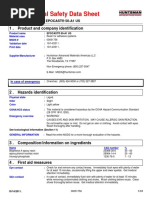 ACC Silicones LTD Silcoset 101: Safety Data Sheet | PDF | Dangerous Goods | Firefighting