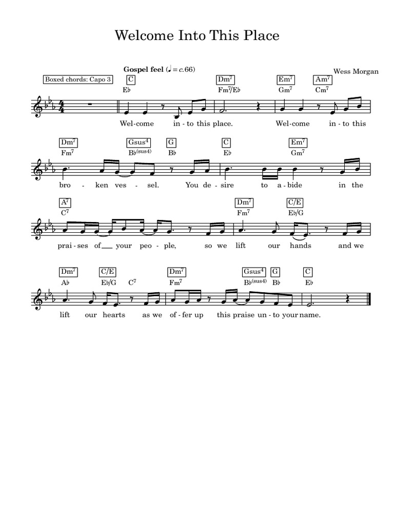 Welcome Into This Place | PDF