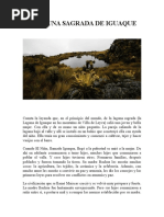 Mito de Bachué: Origen Muisca y Naturaleza | PDF