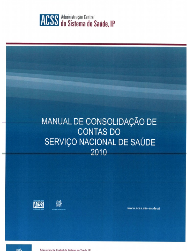 Manual Consolidação Contas SNS 2010 | PDF