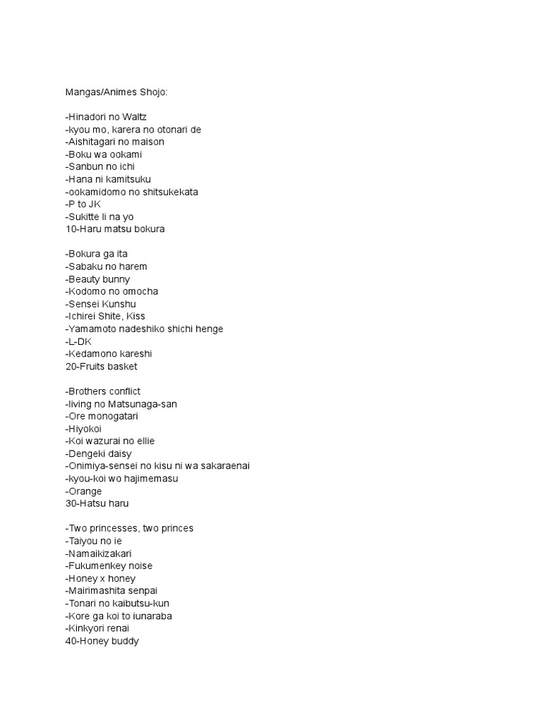 Anime Pdf Anime And Manga