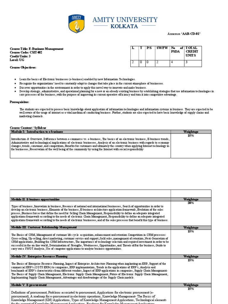 CSIT | PDF | Enterprise Resource Planning | Electronic Business