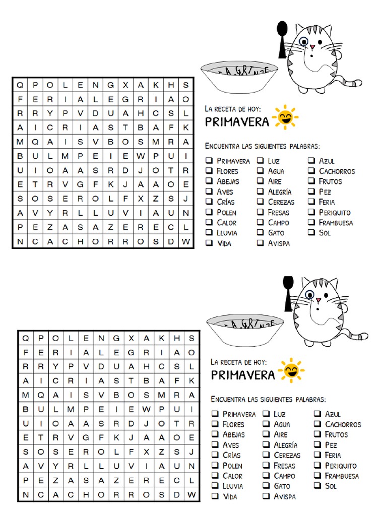 Actividades para Primavera | PDF