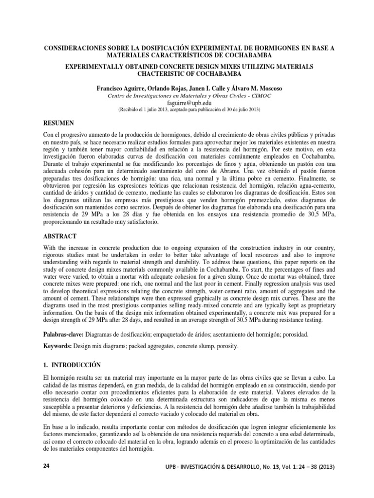 Metodo Ipt de Dosificación | PDF | Hormigón | Cemento