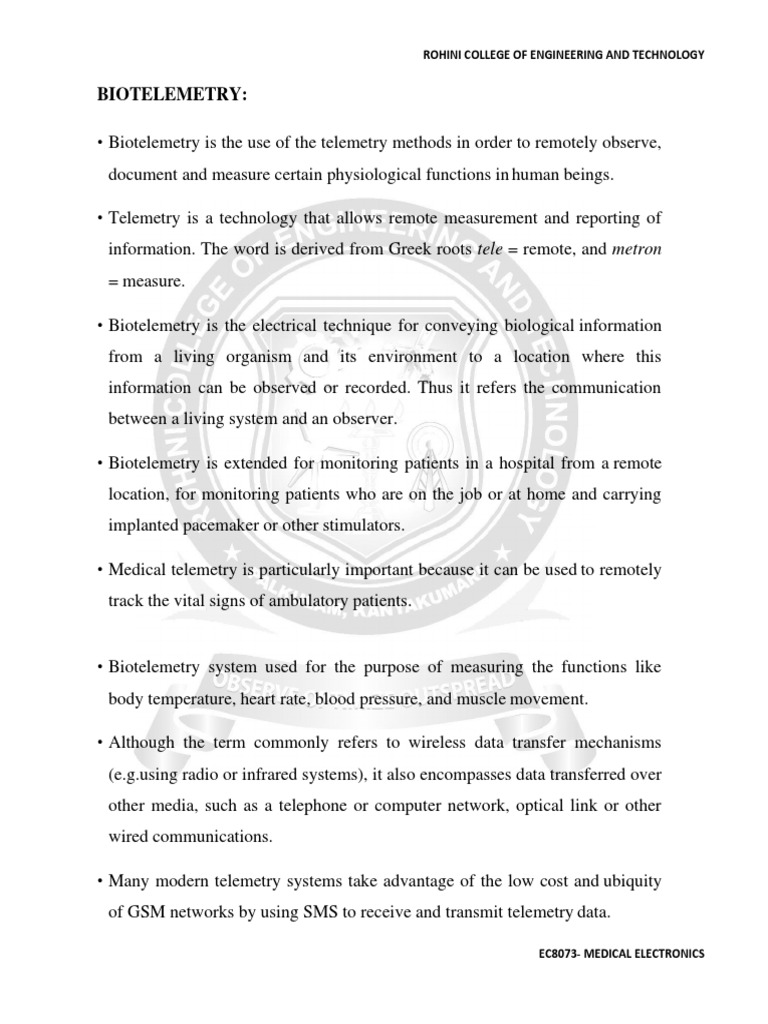 Bio Telemetry | PDF | Telemetry | Radio