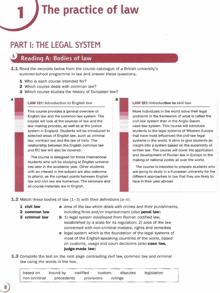 An Analysis of Key Concepts and Systems in Law | PDF | Pleading ...