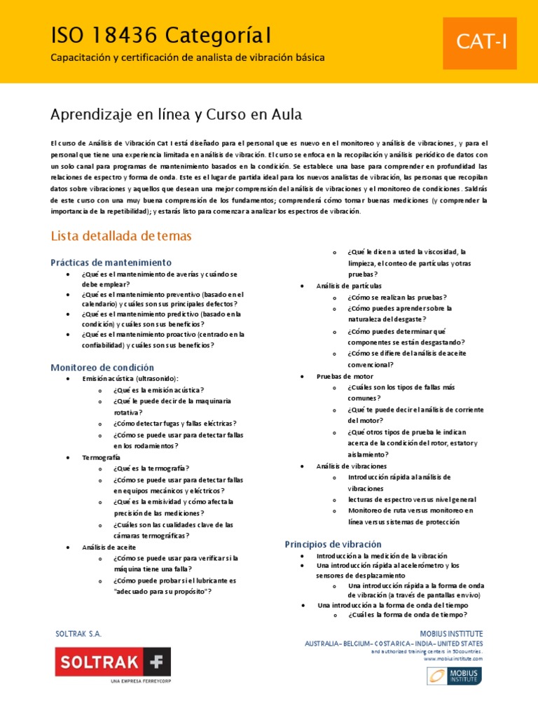 ISO 18436 Category I-Cut Sheet-Topics-Spanish (Soltrak ...