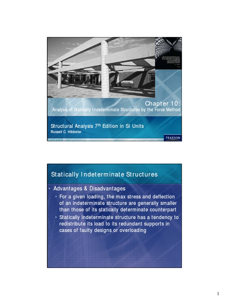 Analysis of Statically Indeterminate Structures Using the Force Method | PDF | Beam (Structure ...