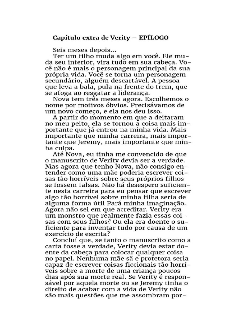 Verity - Capítulo Extra | PDF