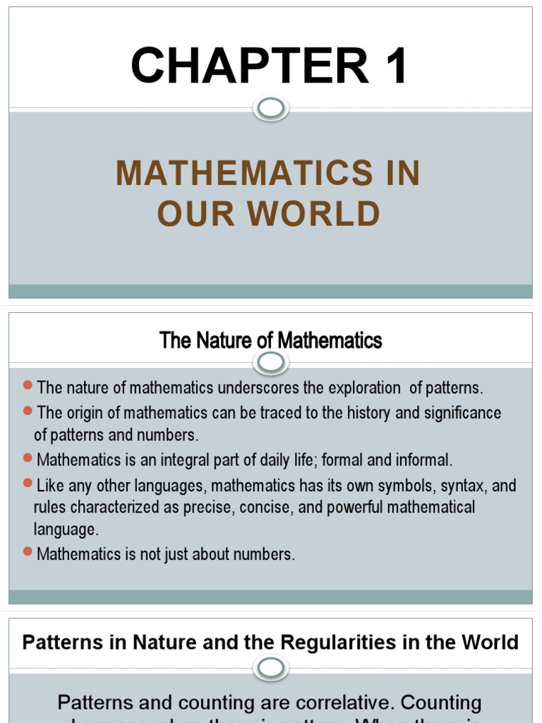 Patterns of Nature in Mathematics | PDF | Pattern | Mathematics