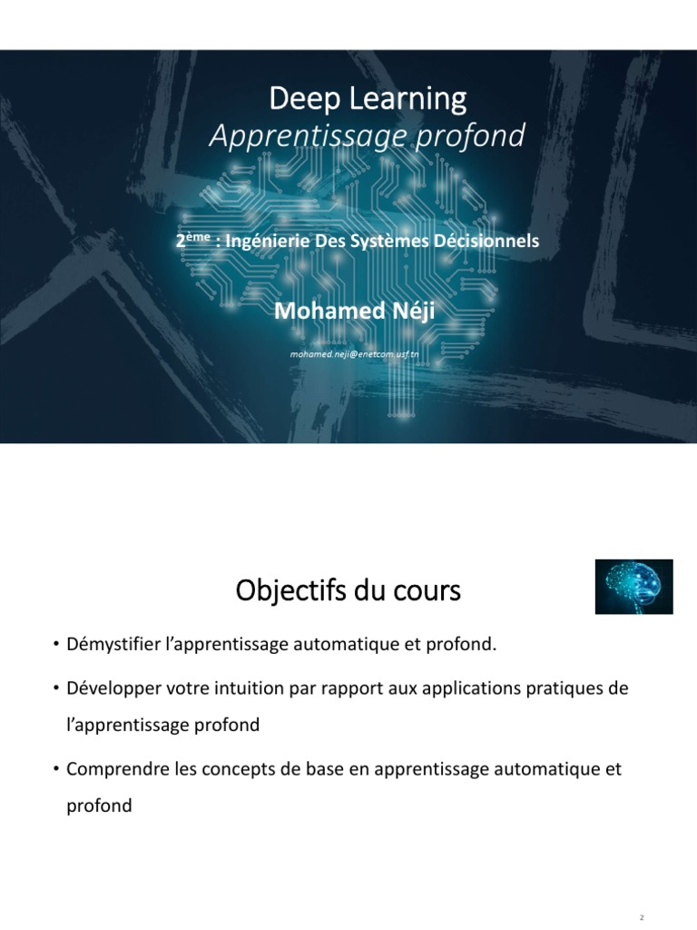 Cours Deep Learning | PDF | Apprentissage automatique | Apprentissage ...