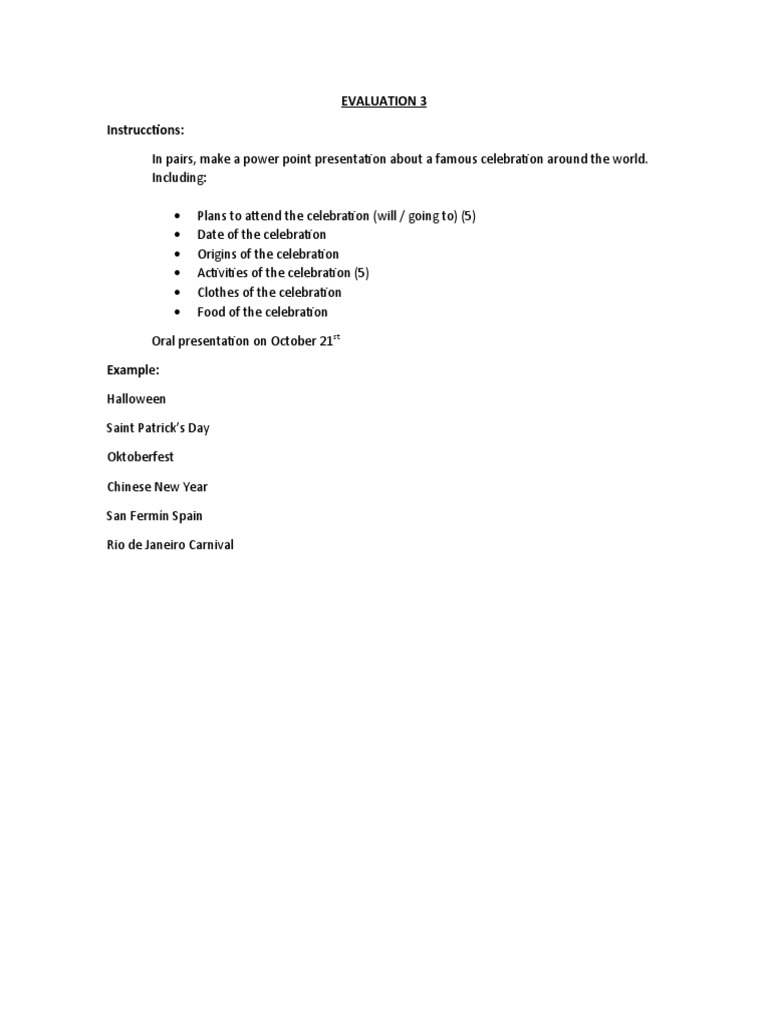 Evaluation 3 English III | PDF