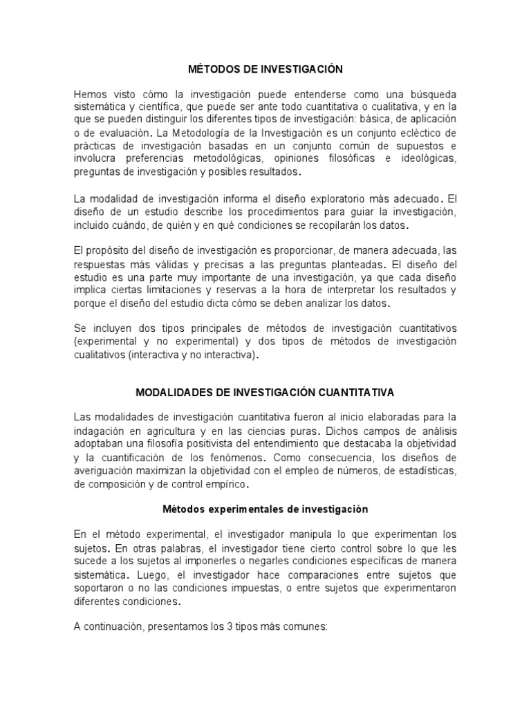Unidad 2 | PDF | Experimentar | Investigación cuantitativa