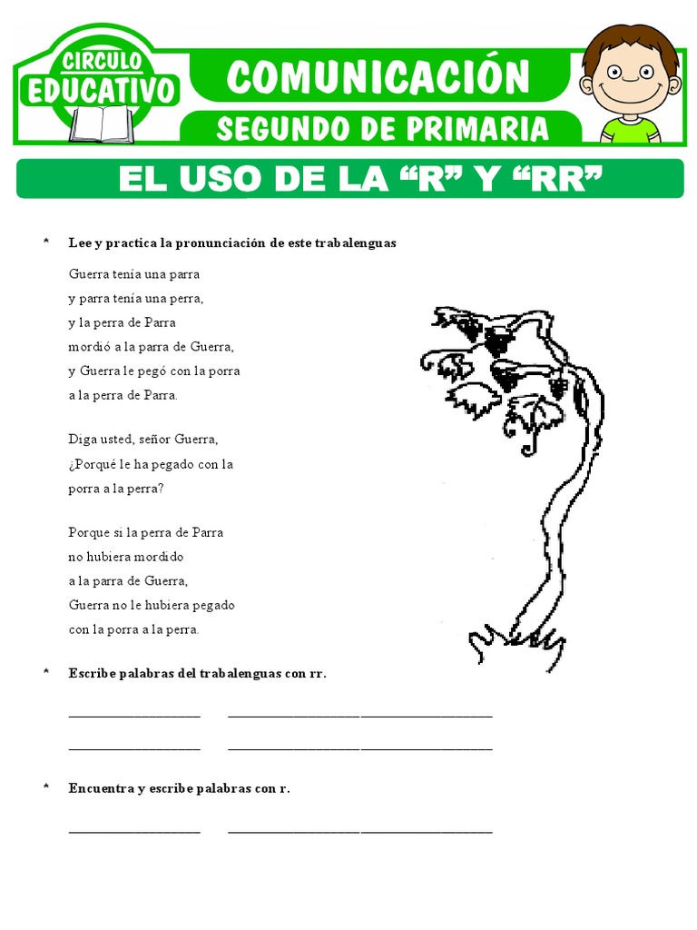 Uso de La R y RR para Segundo de Primaria | PDF