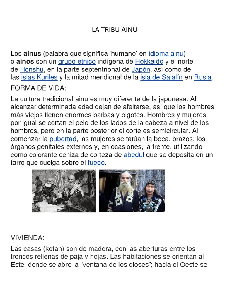 La Tribu Ainu | PDF