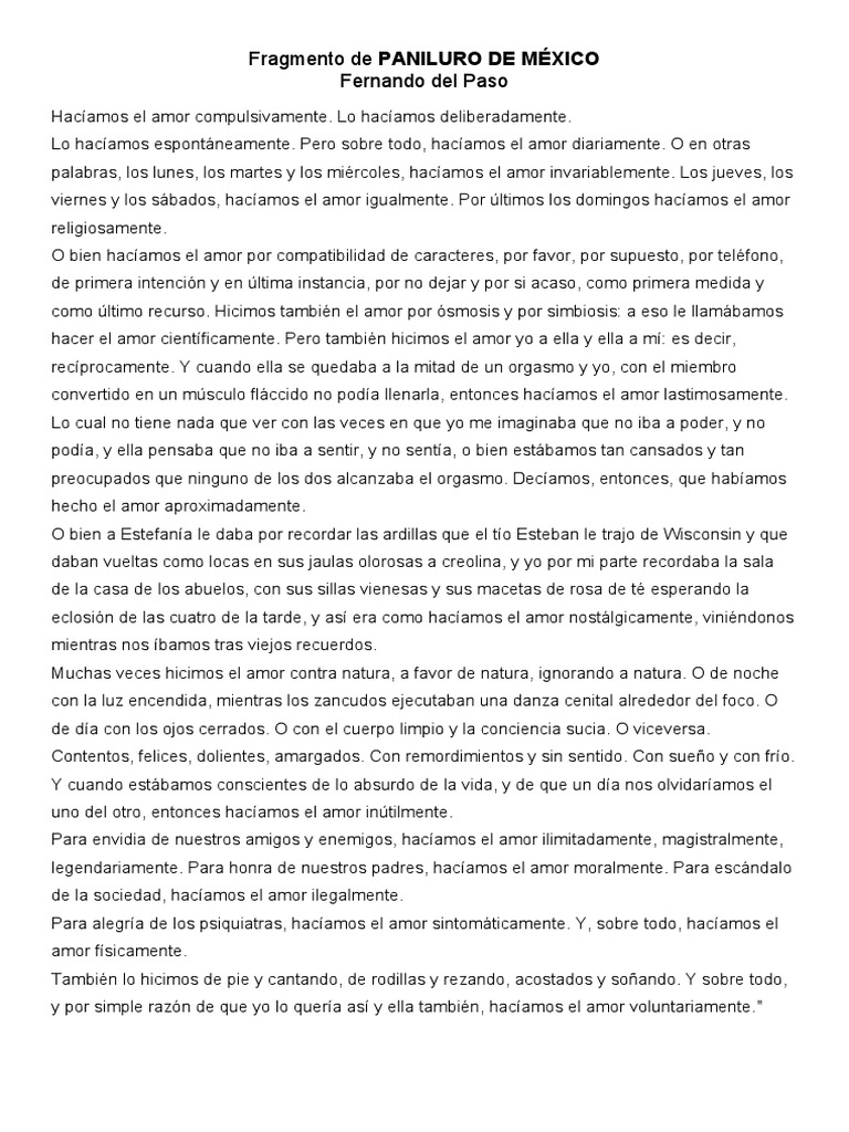 Fragmento de Palinuro de México | PDF | Amor