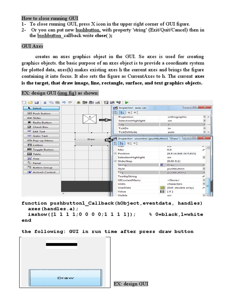 GUI Axes | PDF | Graphical User Interfaces | Software Engineering