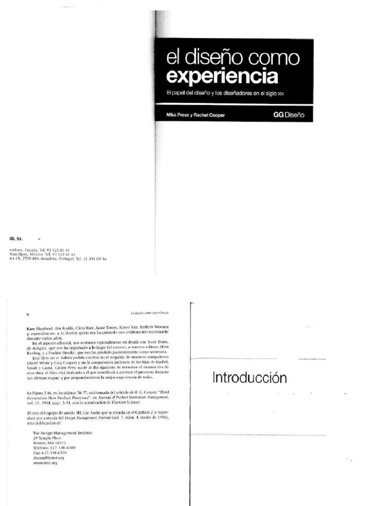Qdoc - Tips Diseno Como Experiencia Mike Press y Rachel Cooper | PDF