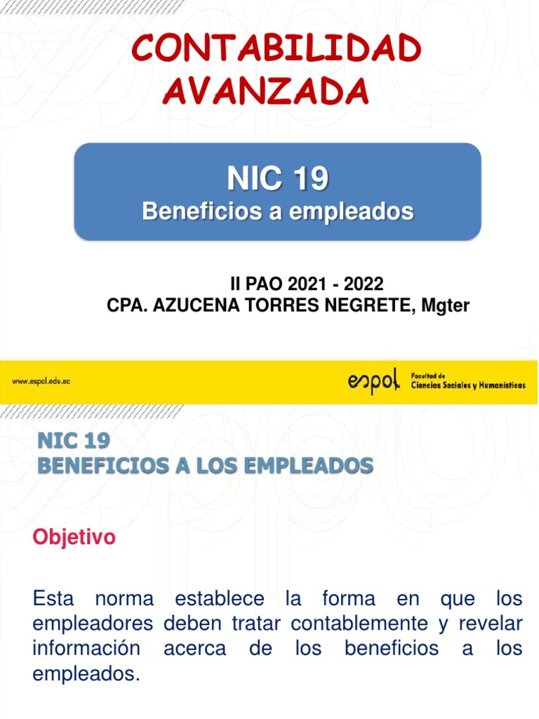 1 Nic 19 Benef A Emplead Octb2021 | PDF | normas internacionales de ...