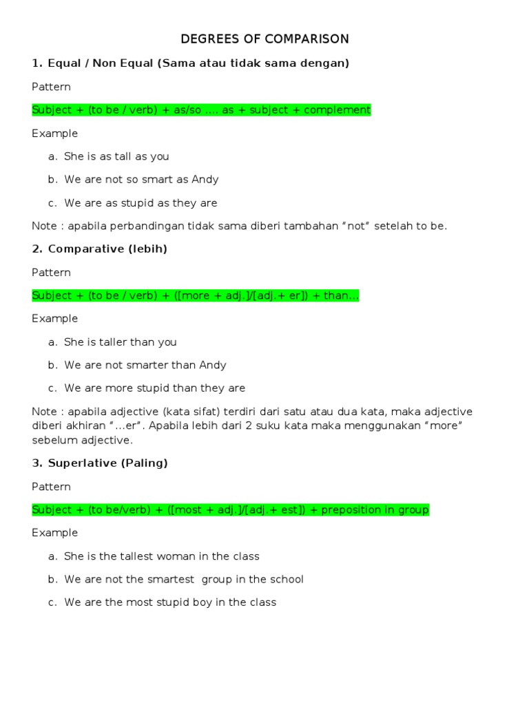 Degrees of Comparison | PDF | Career & Growth | Language Arts & Discipline