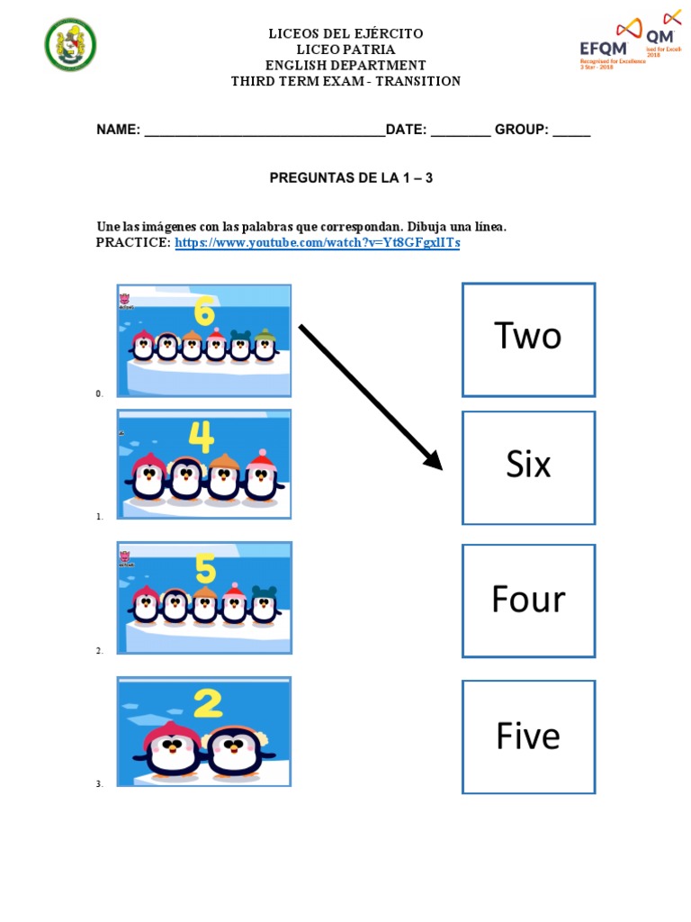 Formato Exam - Kinder 2020 | PDF