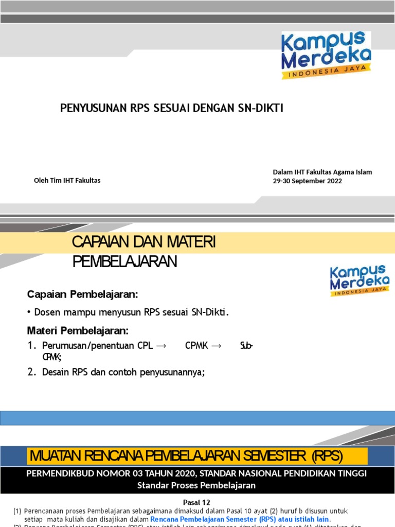Penyusunan RPs | PDF