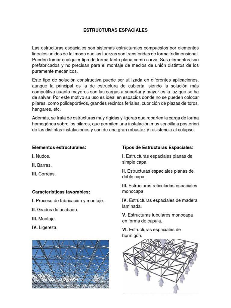 Estructuras Espaciales | PDF