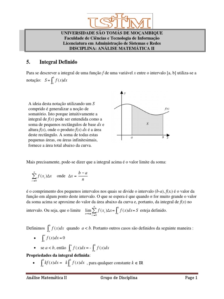 Aula 4 - Cálculo Integral | PDF