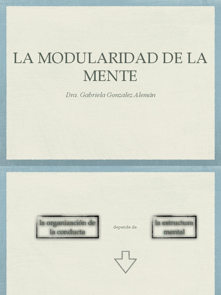 La Modularidad de La Mente - FODOR | Descargar gratis PDF | Sicología | Mente