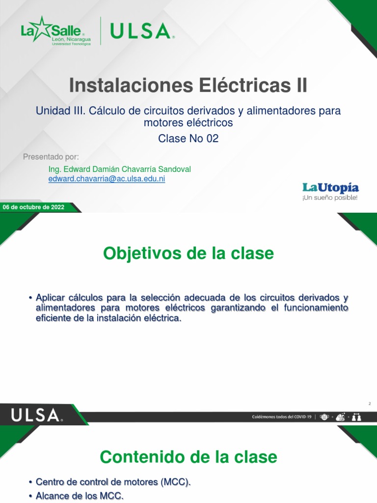 INST. ELECT. II UNIDAD III - Clase 02 | PDF | Ingenieria Eléctrica | Bienes manufacturados