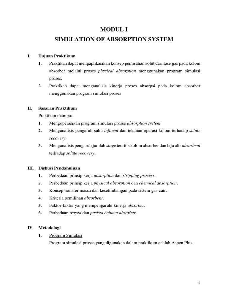 Modul Absorpsi | PDF