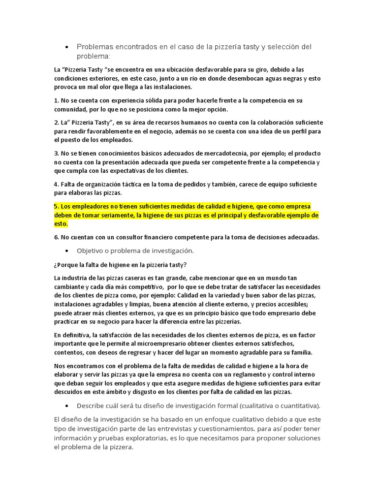 Diagnostico Empresarial Actividad Preliminar | PDF