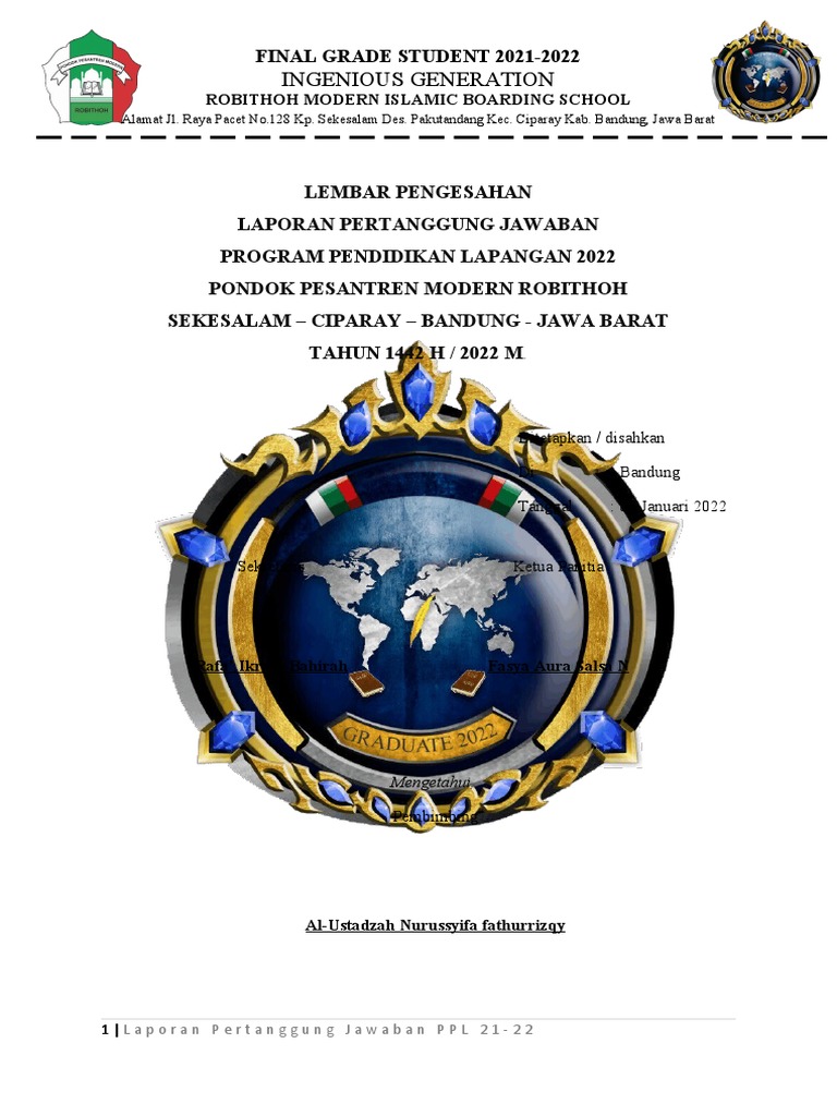 Contoh Laporan Pertanggung Jawaban | PDF