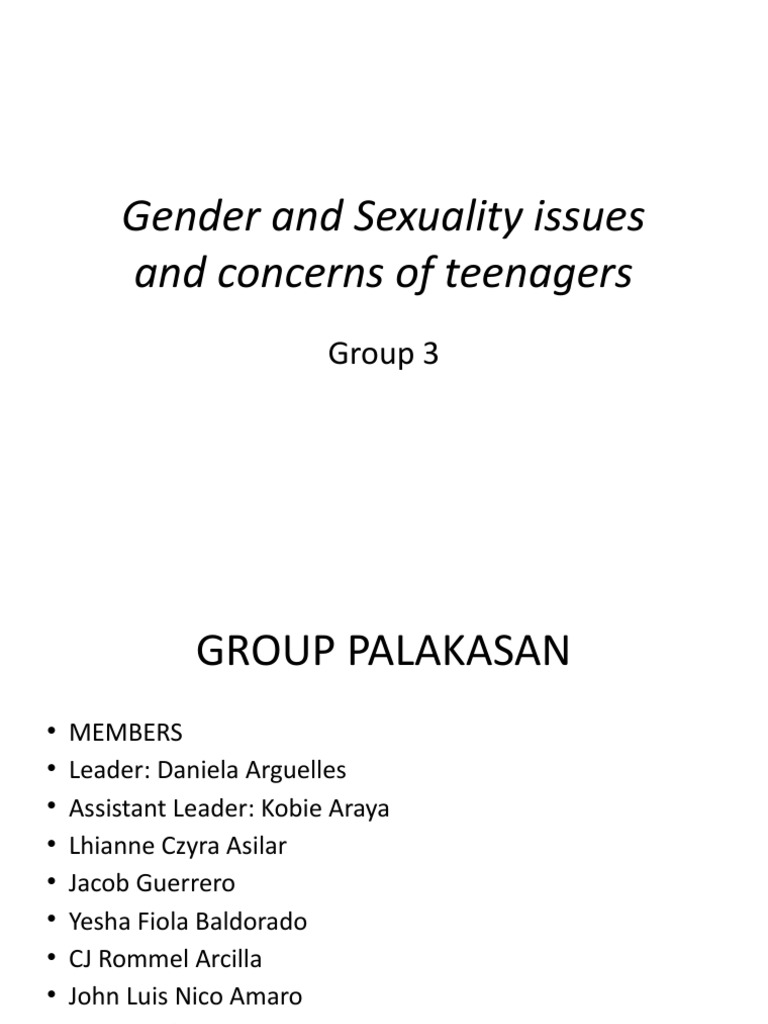 Gender and Sexuality Issues | PDF | Human Sexuality | Gender Studies