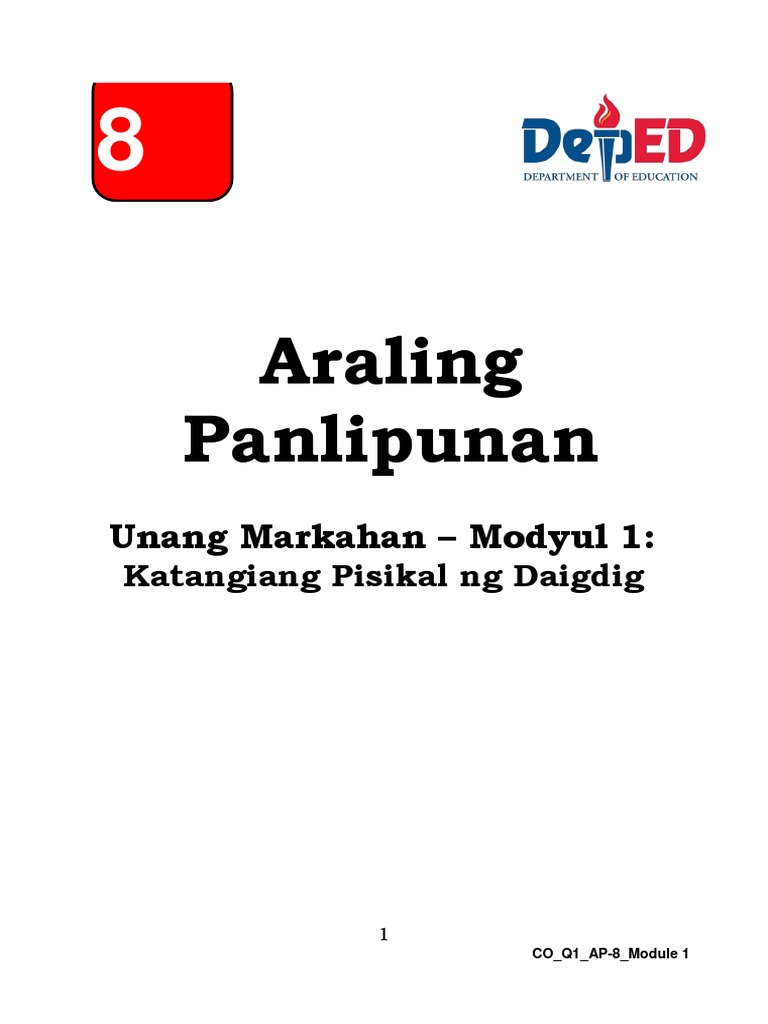 ARALIN 1 (Araling Panlipunan) | PDF
