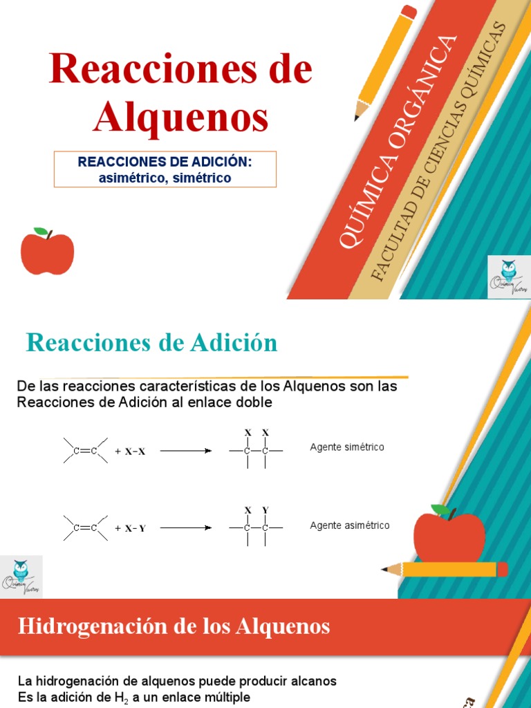 Reacciones de Alquenos: Adición y Halogenación | PDF | Alqueno | Compuestos químicos