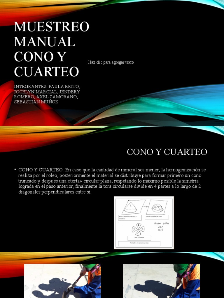Muestreo Manual Cono y Cuarteo | PDF