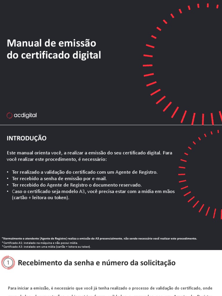 Manual de Emissão Do Certificado - Cliente Final.2232b523 | PDF | Certificado de chave pública ...
